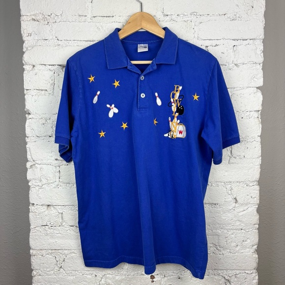 Vintage | Tops | Vintage Bowling Polo | Poshmark